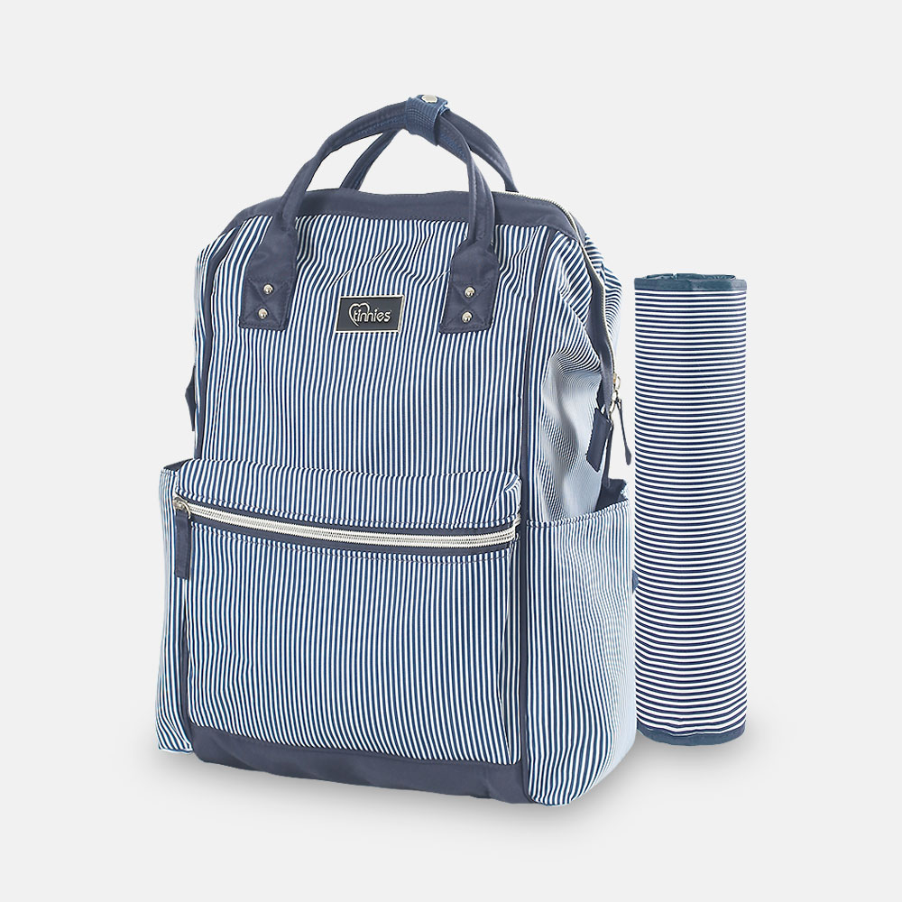 BABY DIAPER BAG PACK BLUE STRIPES – lovencare